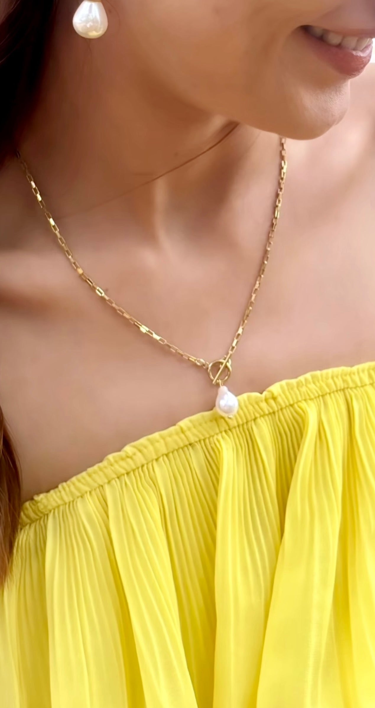 Luxe Pearl Link Necklace – www.zewar.co